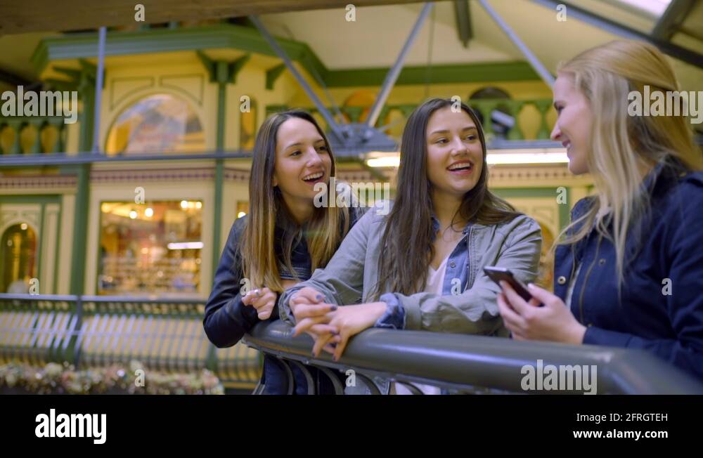 Teens Hang Out In Mall, Girl Tells Her Friends A Funny Story, They All ...