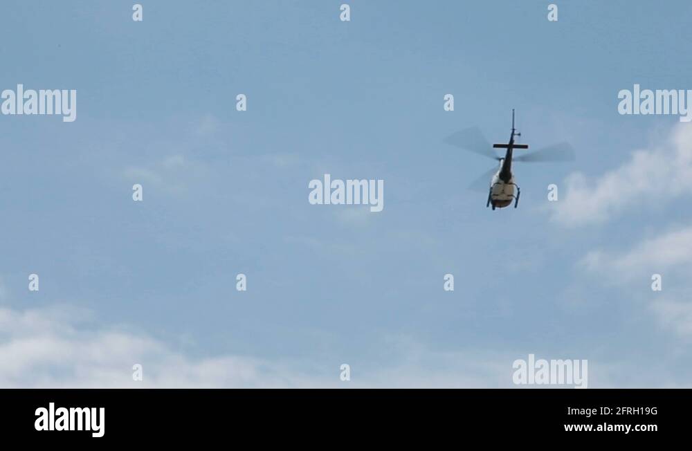 White and blue helicopter Stock Videos & Footage - HD and 4K Video ...