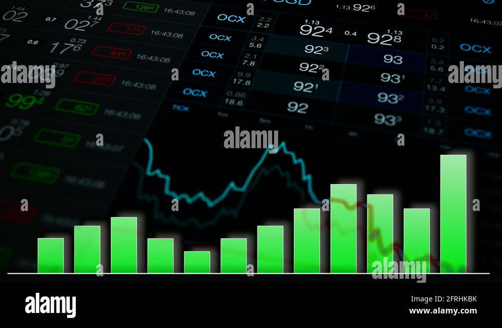 Infographics finance background. Financial background abstract numbers ...