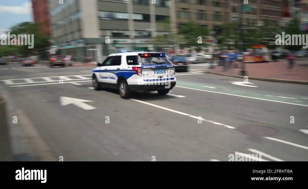 Boston police car Stock Videos & Footage - HD and 4K Video Clips - Alamy