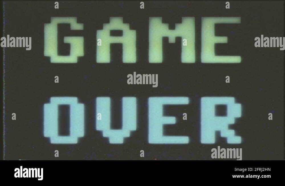 Game over vhs 8bit retro Stock Video Footage - Alamy