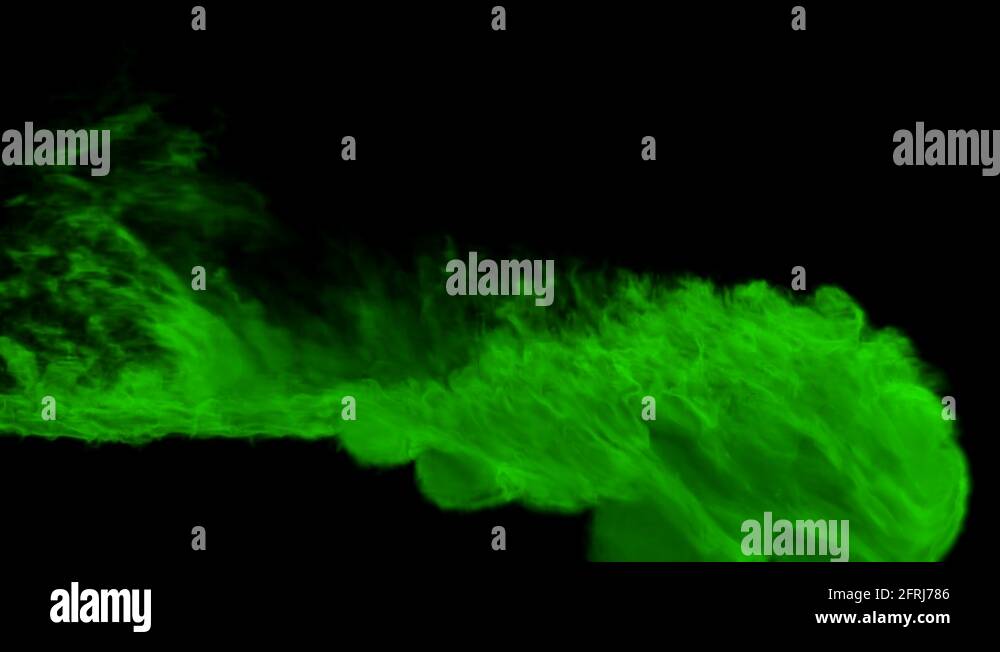 Animated stream of green gas bursting from top to bottom in 4k Stock ...