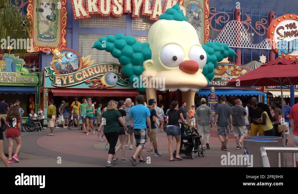 The Simpsons TV Show Krustyland Ride Universal Studios Theme Park ...