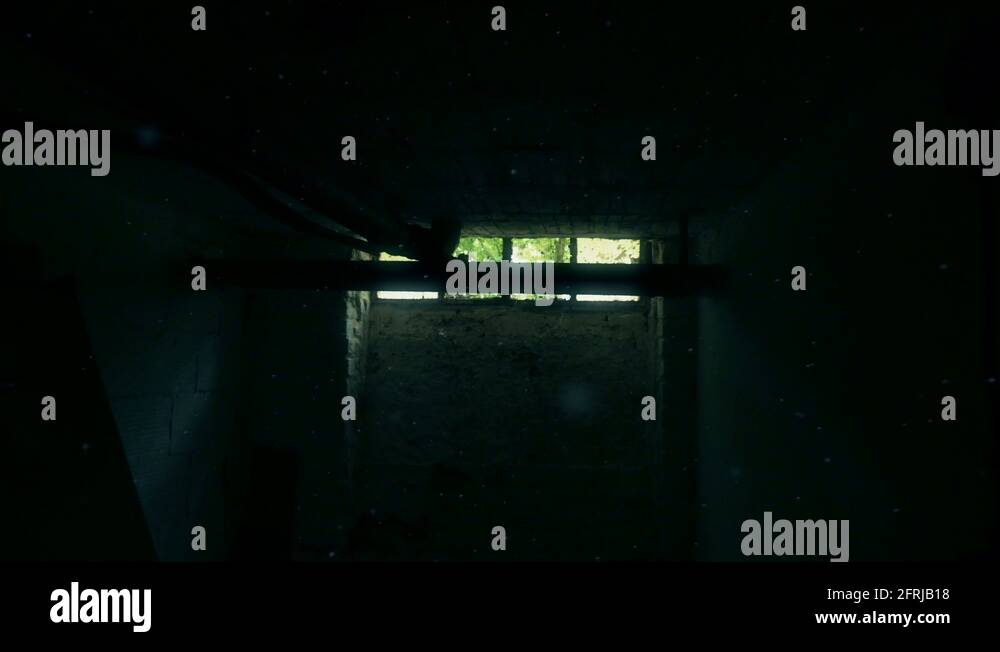 4K Scary Cellar in Old Building Yurei Ghost Apparition 2 Stock Video ...