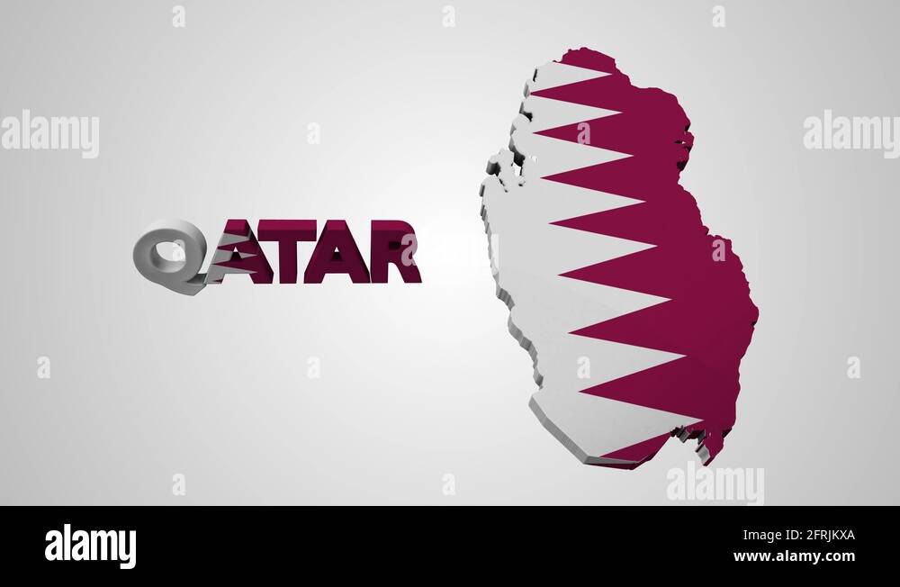 Vector map of qatar Stock Videos & Footage - HD and 4K Video Clips - Alamy