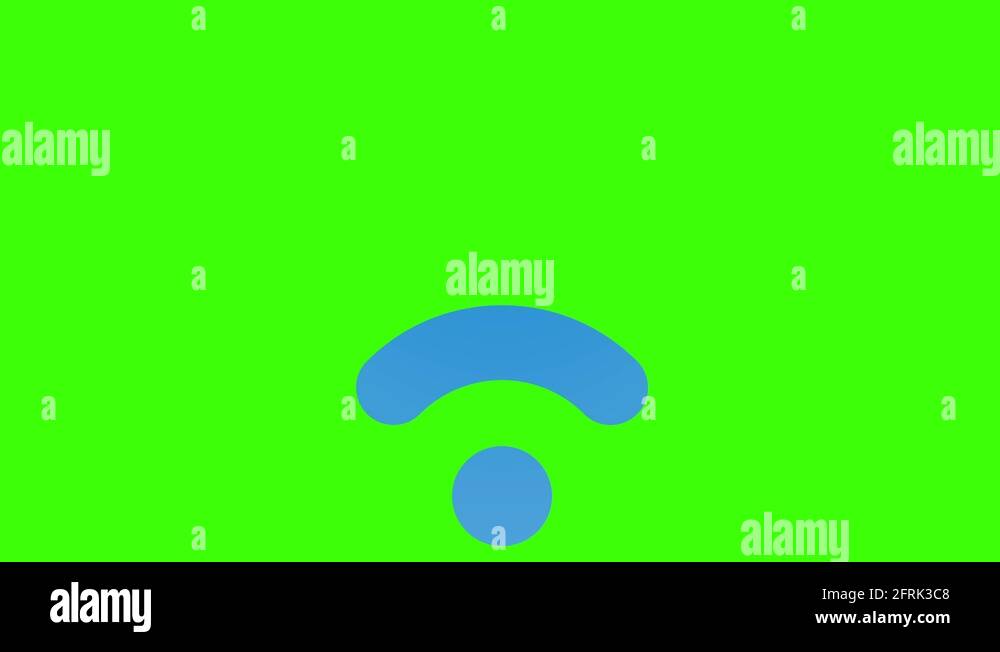 WiFi symbol graphic resource keyable green screen looping animation ...