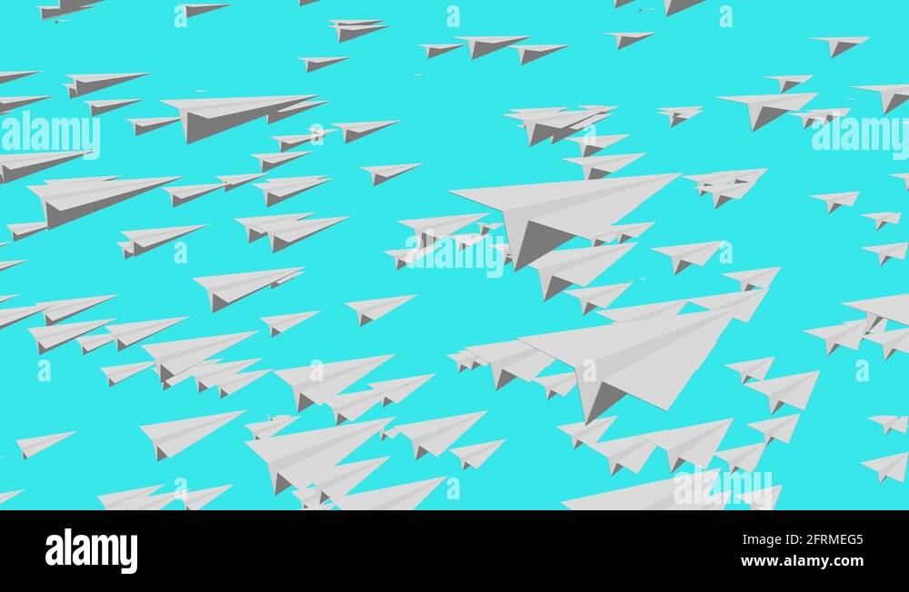 Paper airplane cartoon vector Stock Videos & Footage - HD and 4K Video ...
