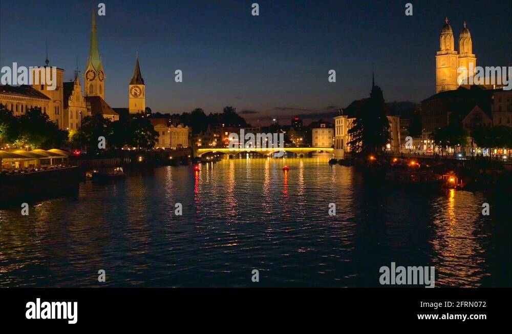 Zurich night view Stock Videos & Footage - HD and 4K Video Clips - Alamy