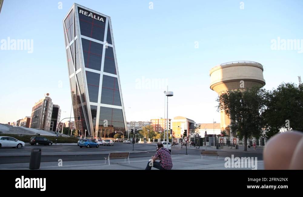Kio towers madrid construction Stock Videos & Footage - HD and 4K Video ...
