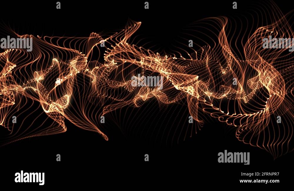 Complex digital sound waves abstract background animation Stock Video ...