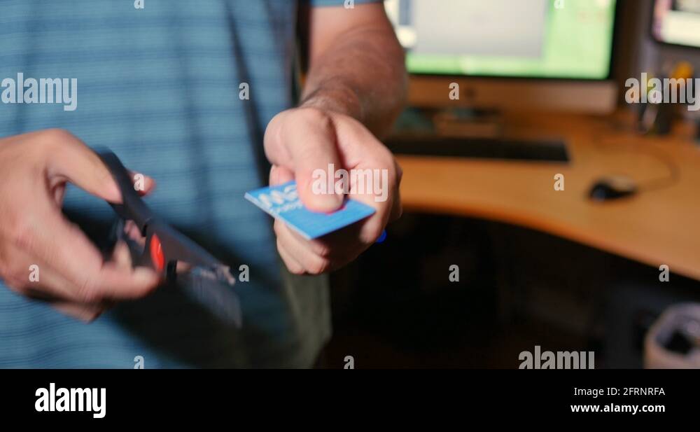 Cutting up a card Stock Videos & Footage - HD and 4K Video Clips - Alamy