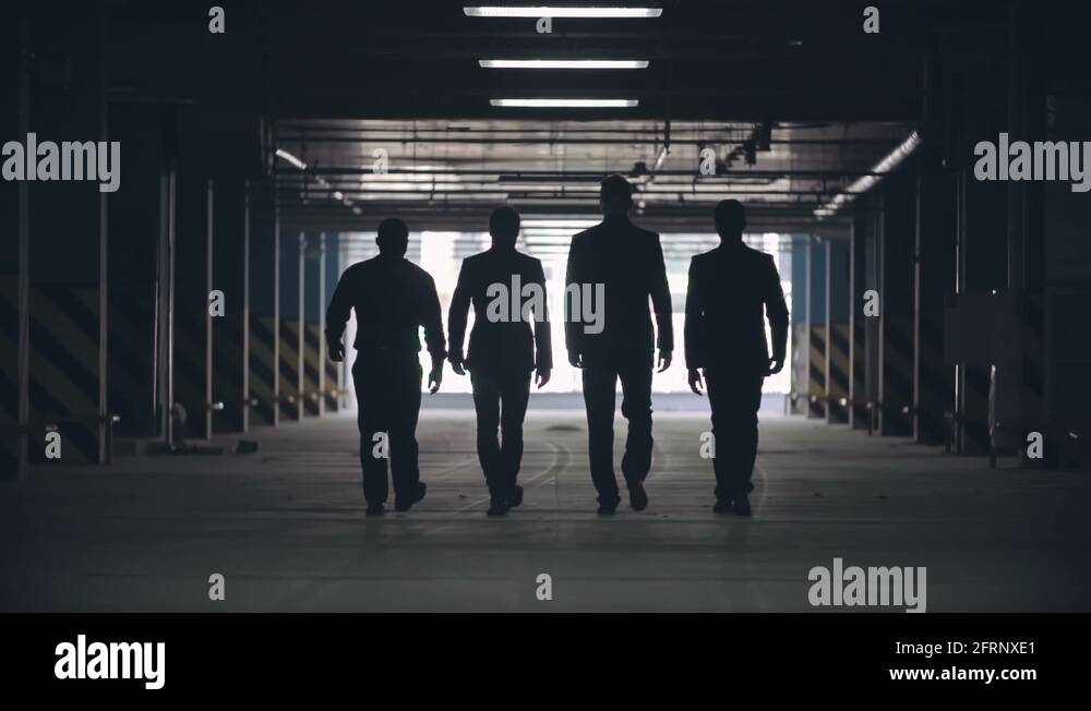 Silhouette men gang walking Stock Videos & Footage - HD and 4K Video ...