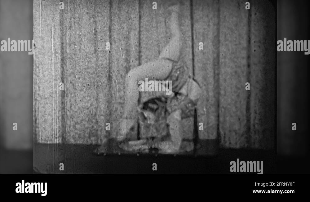 Stunt Woman Acrobat Contortionist Circus Show 1960s Vintage Film Movie