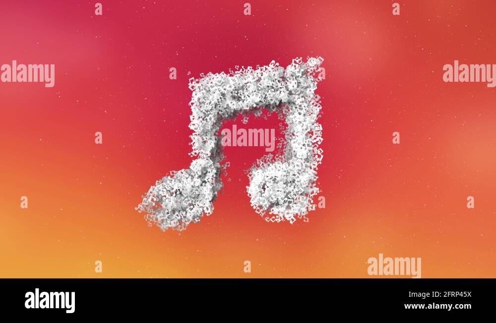 Musical note symbol animation Stock Video Footage - Alamy