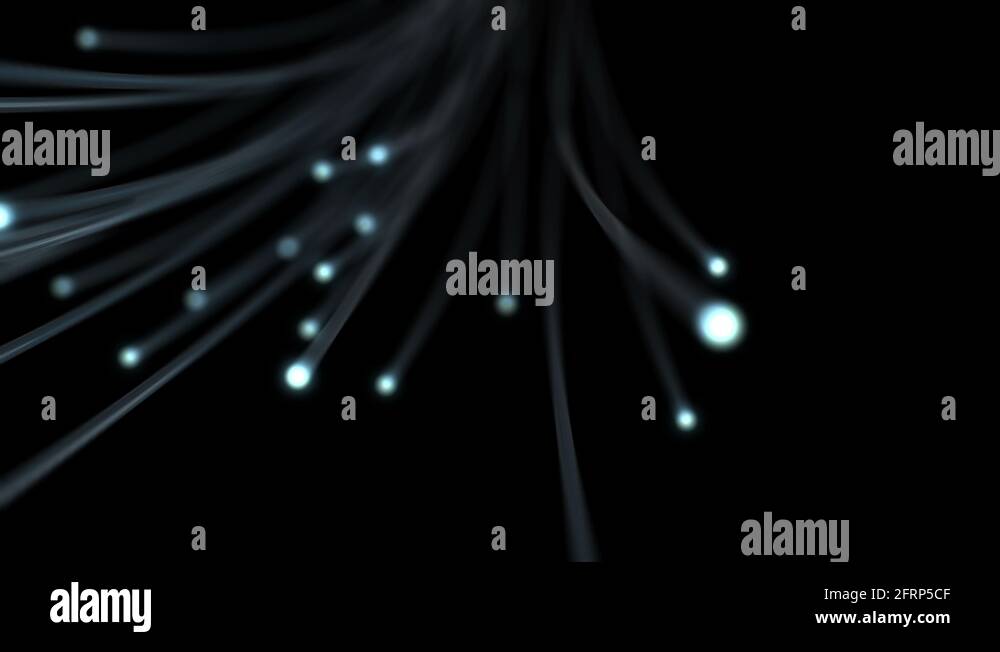 Close Up Fiber Optic Cables 3D Animation Stock Video Footage - Alamy