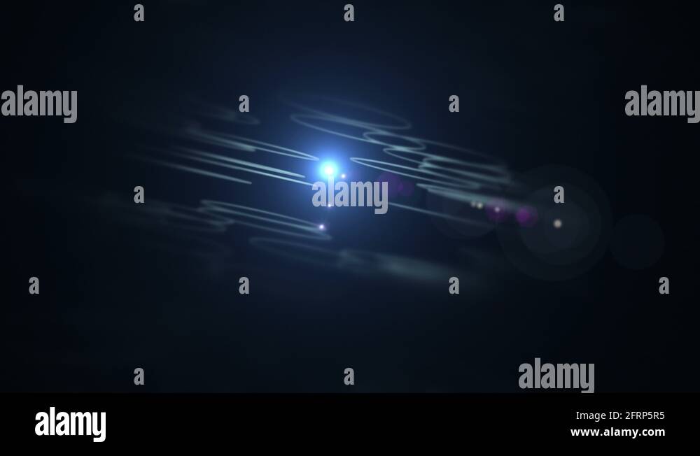 Rotating Circle Shapes With Lens Flare Effects Background Animation ...