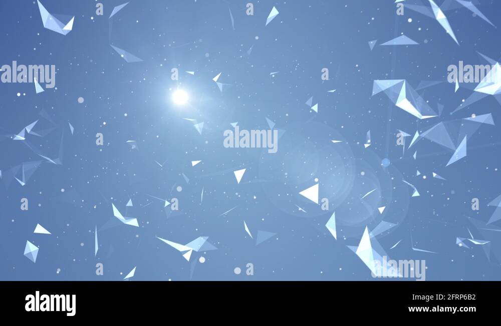 Flying abstract geometric shapes background animation Stock Video ...