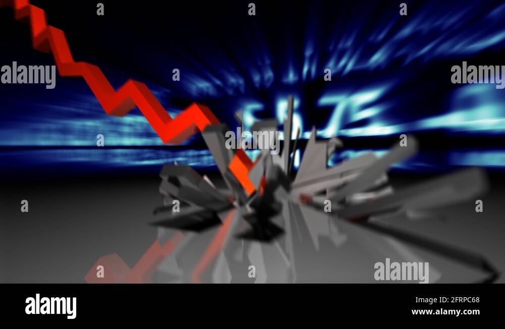 Stock market crash animation. Financial crisis Stock Video Footage - Alamy