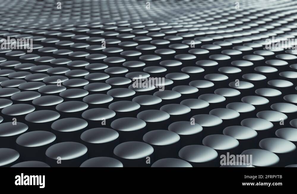 Abstract Metallic Cylinders Wave, 3d Loopable Animation 4k Stock Video ...