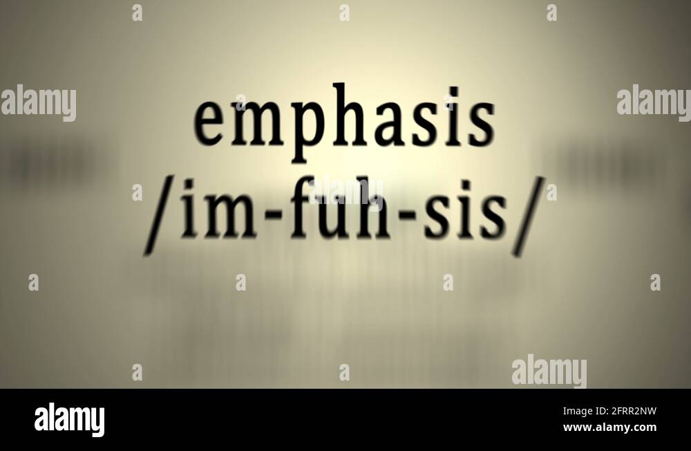 Emphasis Stock Videos & Footage - HD and 4K Video Clips - Alamy