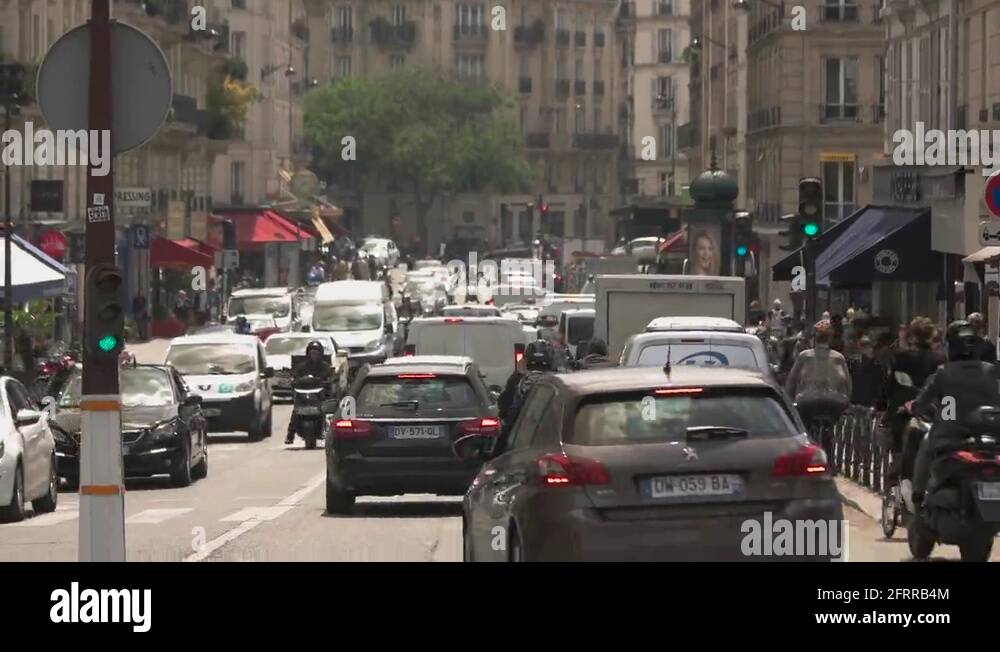 Cars move on the road Stock Video Footage - Alamy