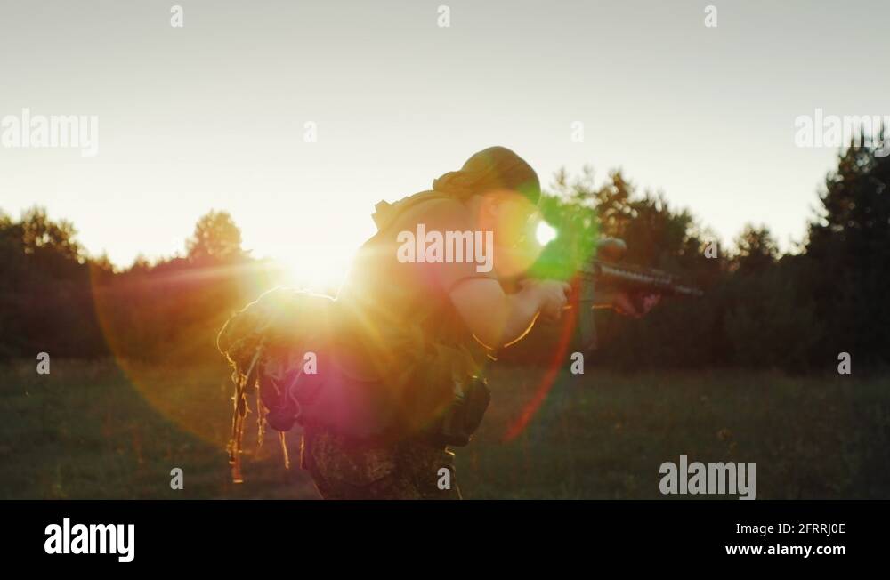 Soldier in uniform gun running Stock Videos & Footage - HD and 4K Video ...