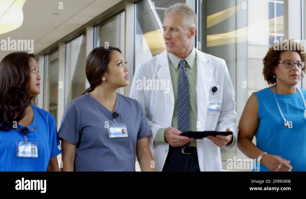 4 people talking hospital Stock Videos & Footage - HD and 4K Video ...