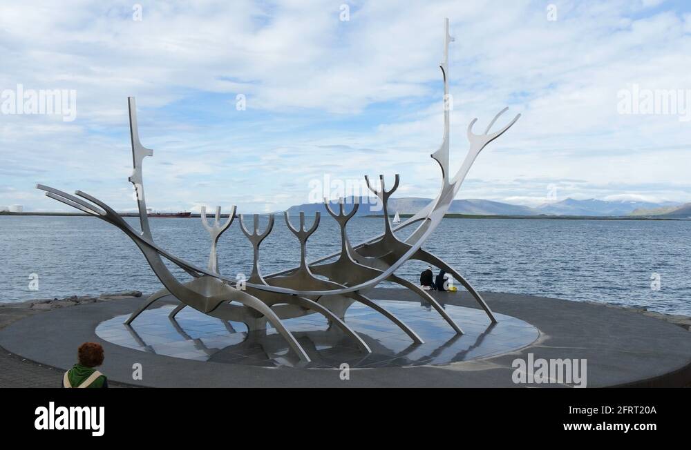 Solfar sun voyager sculpture Stock Videos & Footage - HD and 4K Video ...