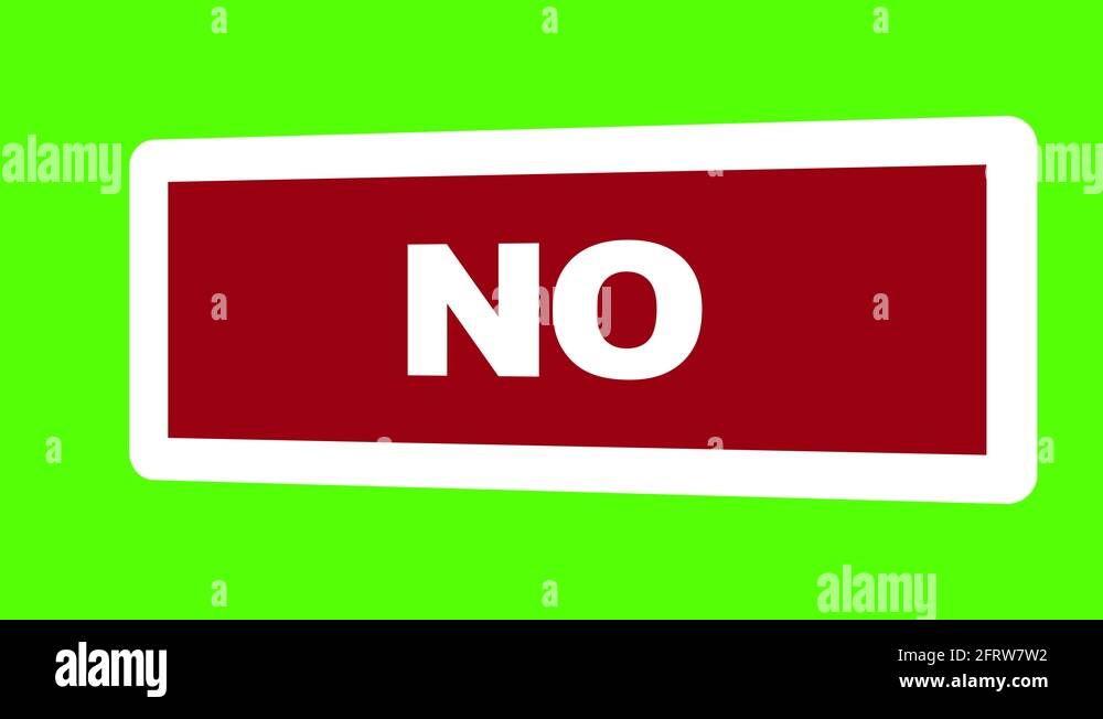 yes no sign flip green screen indecisive concept Stock Video Footage ...
