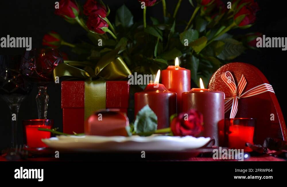 Romantic valentine table setting Stock Videos & Footage - HD and 4K ...