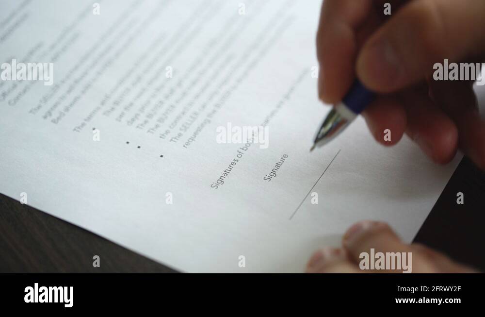 Contract on conference table Stock Videos & Footage - HD and 4K Video ...