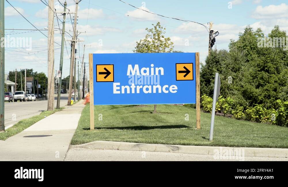 Main entrance arrow Stock Videos & Footage - HD and 4K Video Clips - Alamy