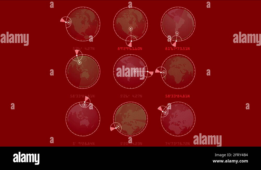 4k global GPS earth city map military Radar GPS screen navigation ...