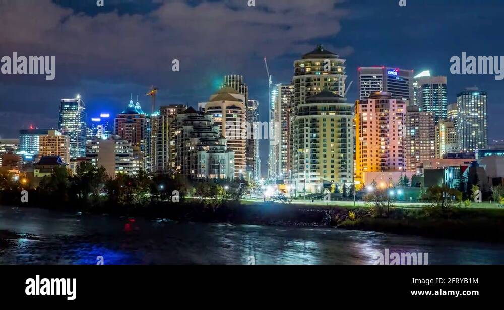 Calgary night skyline Stock Videos & Footage - HD and 4K Video Clips ...