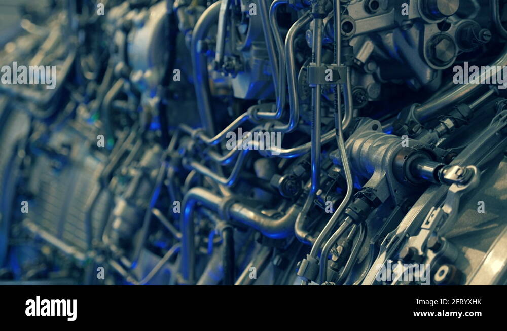 The structure of the aircraft engine Stock Video Footage - Alamy