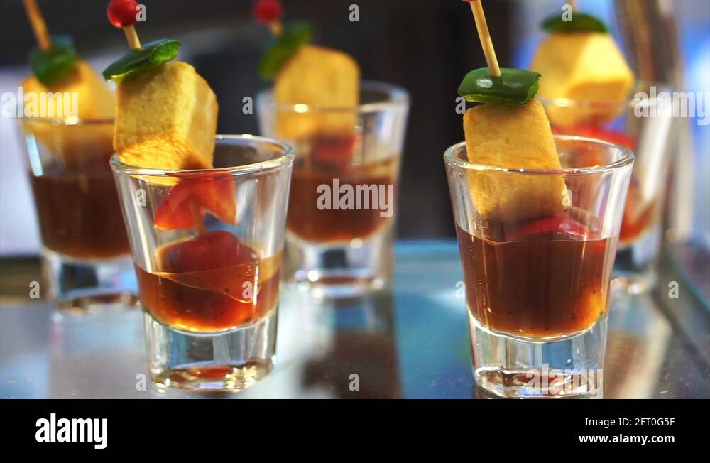 Catering food mini canape Stock Videos & Footage - HD and 4K Video ...