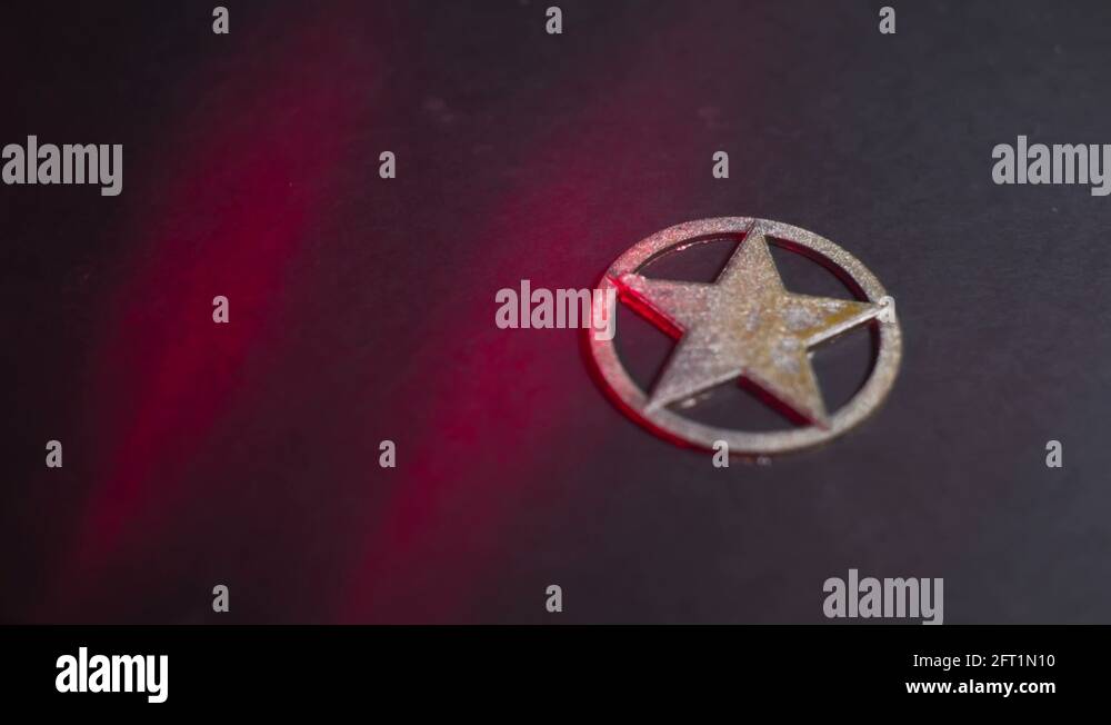 Sheriff badge warning light flash Stock Video Footage - Alamy