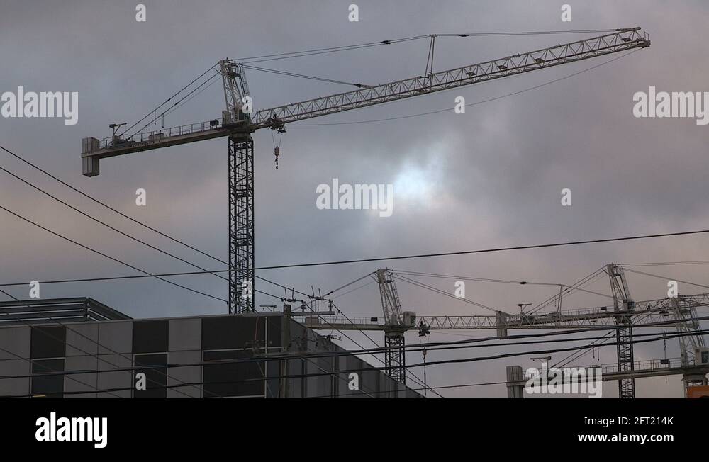 Construction cranes crane Stock Videos & Footage - HD and 4K Video ...