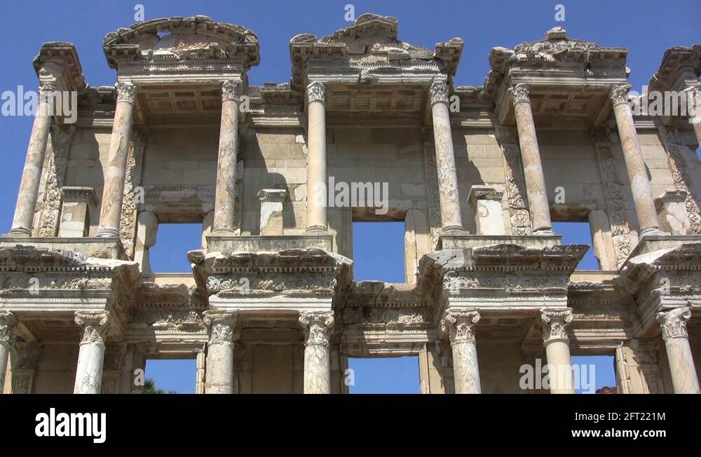 Facade roman library celsus Stock Videos & Footage - HD and 4K Video ...