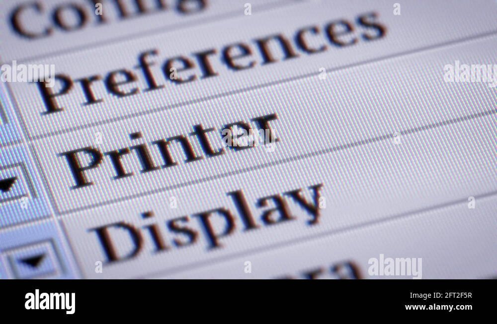 Printer. Looping. My own design of program menu Stock Video Footage - Alamy