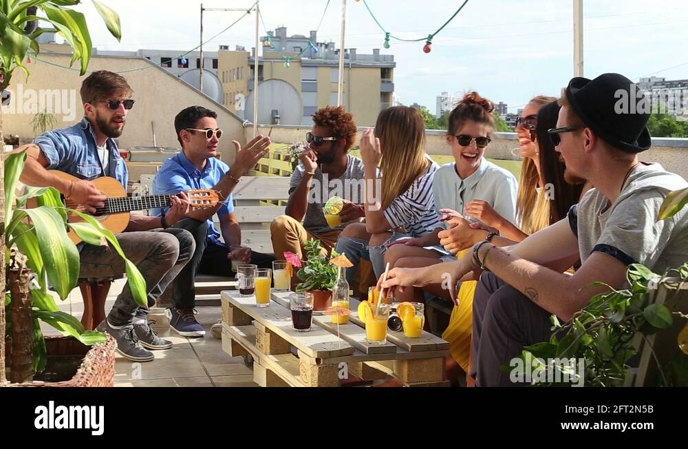Rooftop terrace party Stock Videos & Footage - HD and 4K Video Clips ...