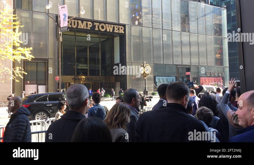 NEW YORK CITY: Trump Tower. There is heightened security police NYPD ...