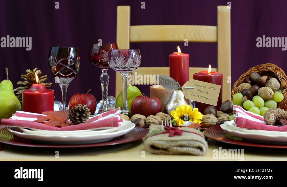 Cornucopia thanksgiving table Stock Videos & Footage - HD and 4K Video ...