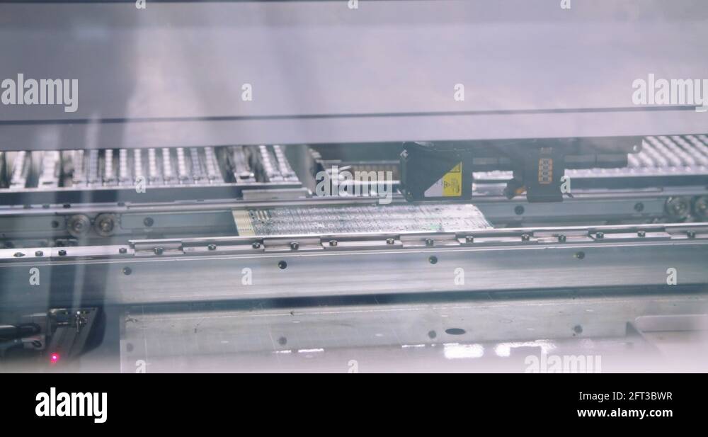 SMT machine during high speed manufacturing process Stock Video Footage ...