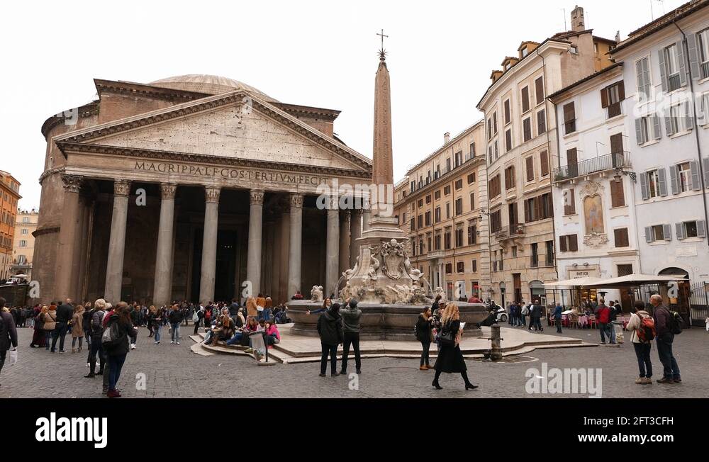 The pantheon is a building in rome Stock Videos & Footage - HD and 4K ...