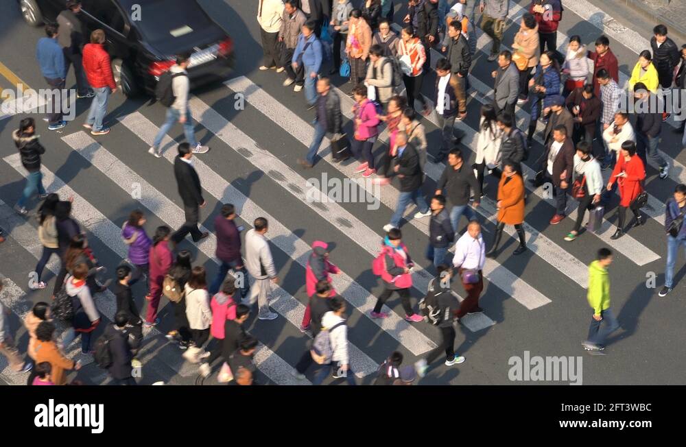 Pedestrian crossing china Stock Videos & Footage - HD and 4K Video ...