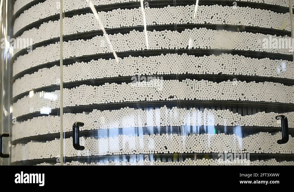 Cigarettes production process inside a modern factory Stock Video ...