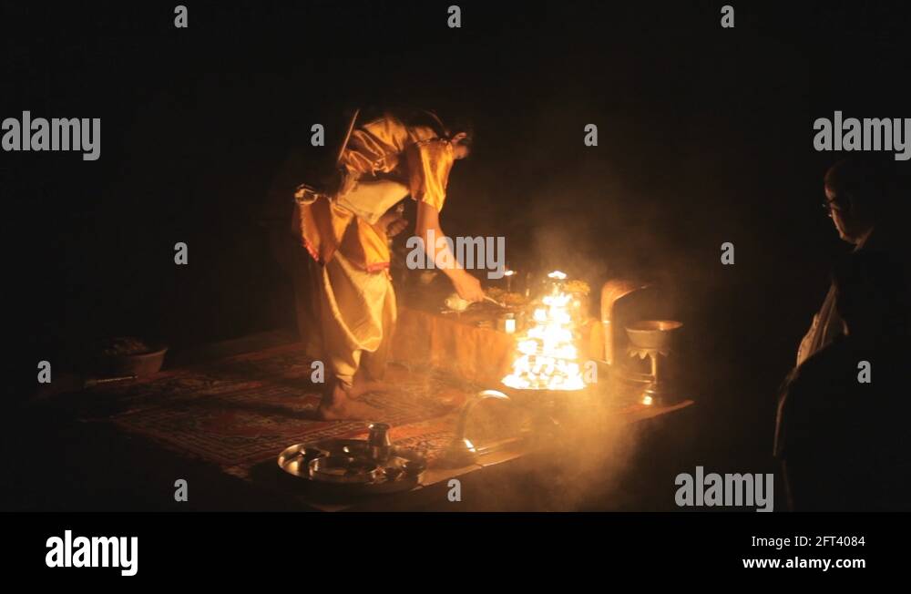 Varanasi aarti ceremony Stock Videos & Footage - HD and 4K Video Clips ...