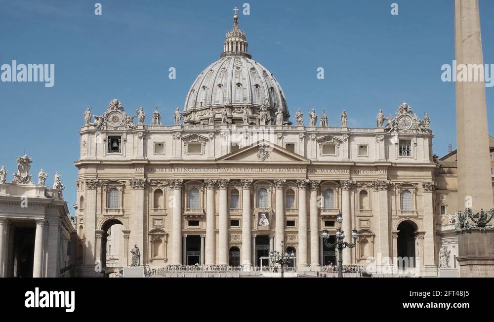 View of st peters basilica at vatican Stock Videos & Footage - HD and ...