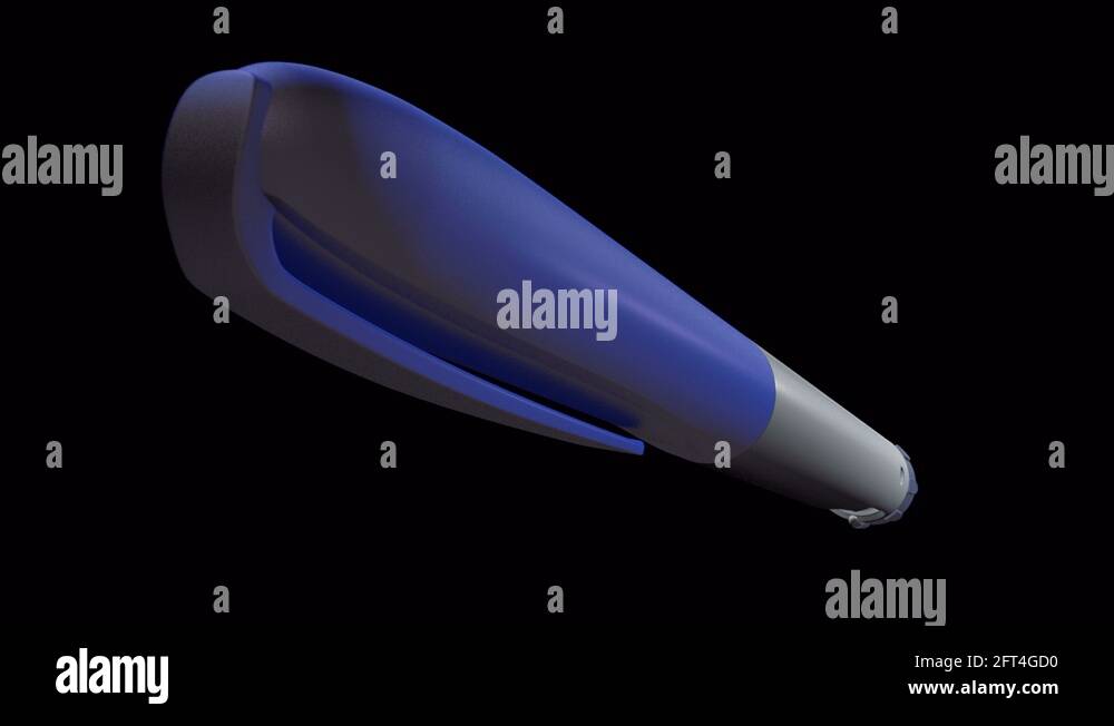 Insulin pen, 3D animation Stock Video Footage - Alamy